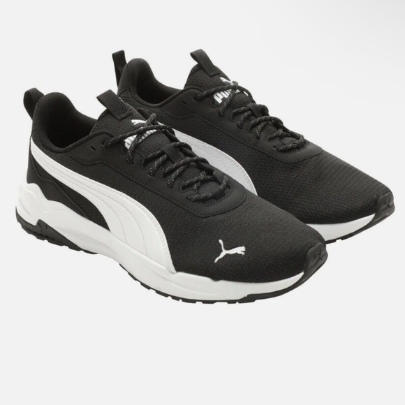 Puma | Shoes | Puma Mens Zip C Sneakers Black White | Poshmark